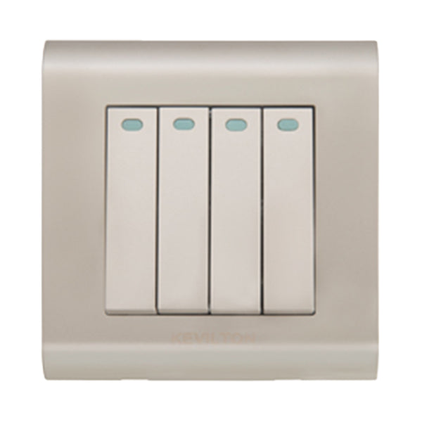 Kevilton Modular Gold 4Gang 2Way Switch – LE.LK