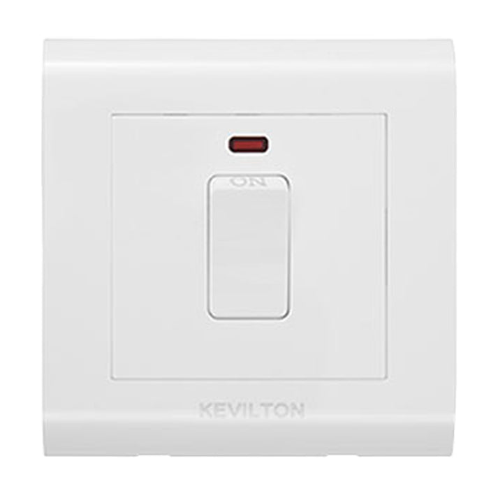 Kevilton Modular White A20 Double Pole With Indicator – LE.LK