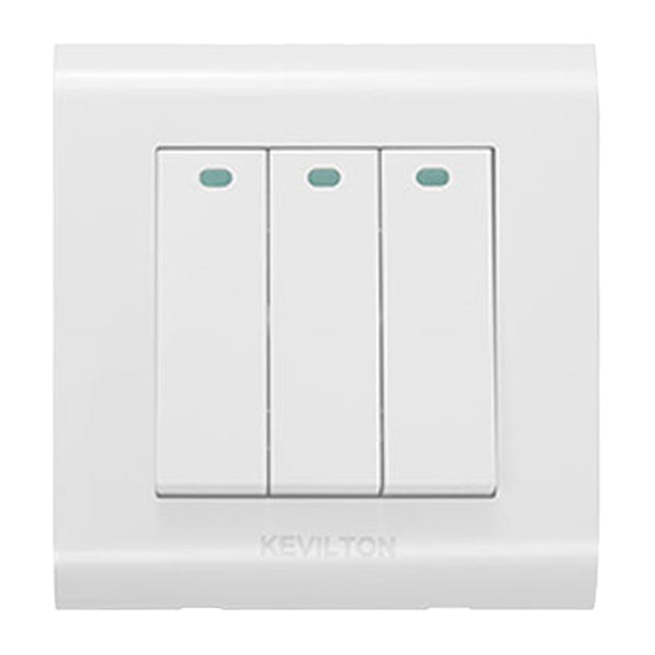 Kevilton Modular White 3Gang 2Way Switch – LE.LK