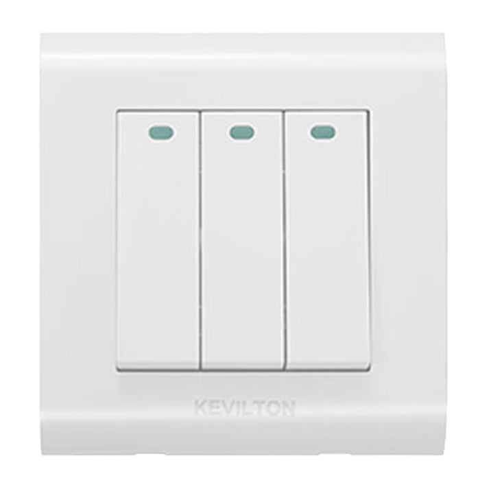Kevilton Modular White 3Gang 2Way Switch – LE.LK