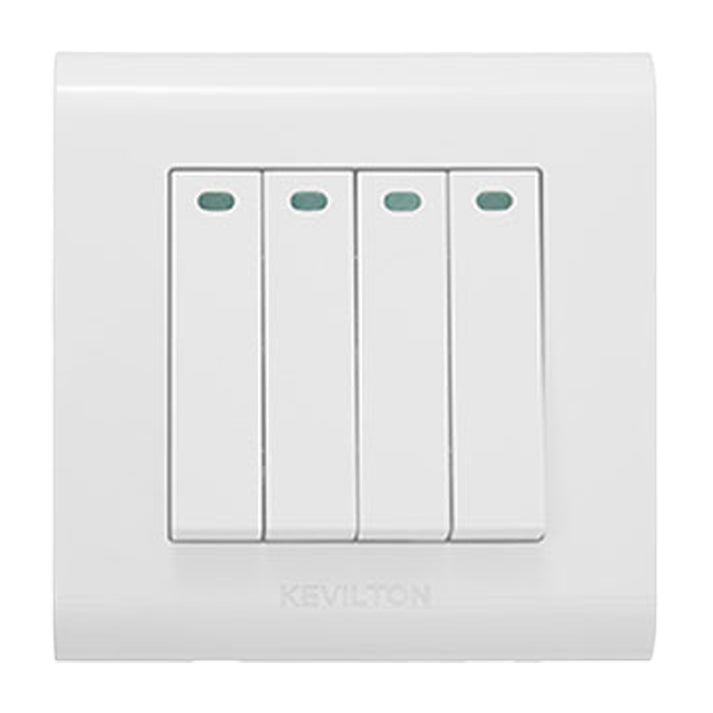 Kevilton Modular White 4Gang 2Way Switch – LE.LK